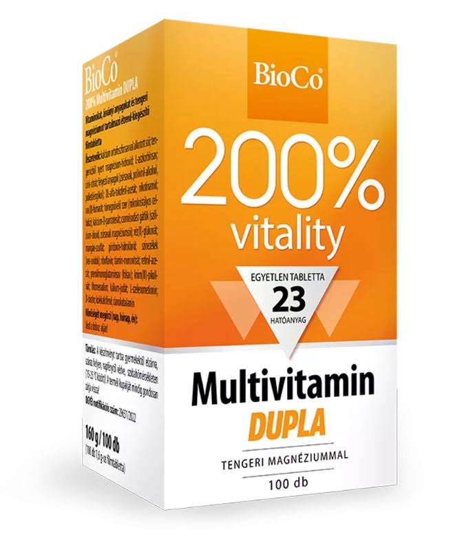 BioCo Multivitamin 200% Vitality filmtabletta 100 db
