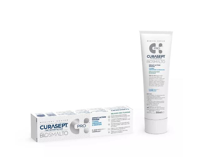 Curasept Biosmalto Mousse pro mentol, 50 ml