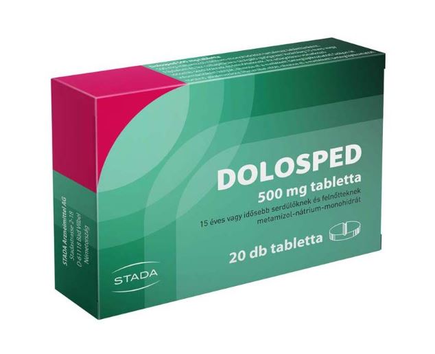 Dolosped 500 mg tabletta, 20 db