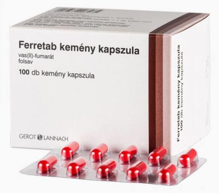 Ferretab kemény kapszula 100 db