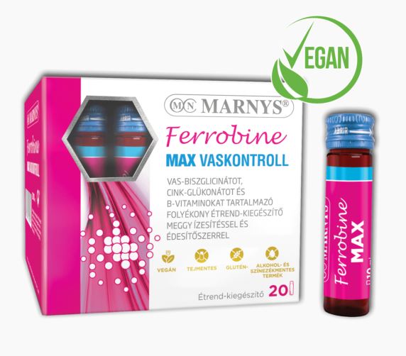 Marnys ferrobine max vaskontroll ivóampulla 20 db