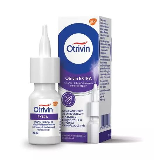 Otrivin Extra 1 mg + 50 mg/ml adagoló oldatos orrspray 10 ml