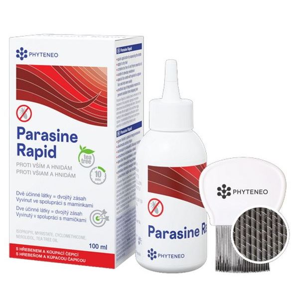 Phyteneo Parasine Rapid tetű és serke irtó oldat, 100 ml