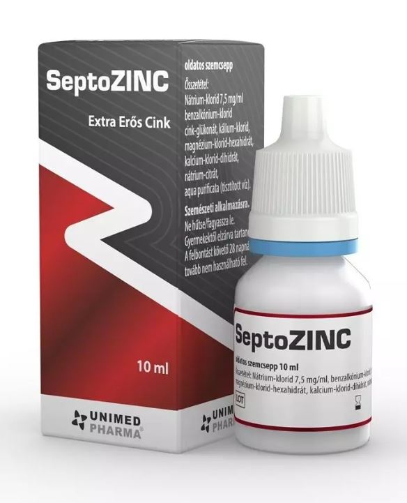 SeptoZINC oldatos szemcsepp 10 ml