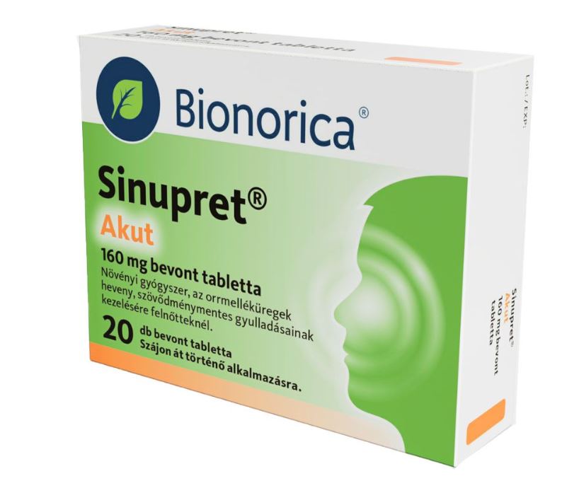Sinupret Akut 160 mg bevont tabletta 20 db