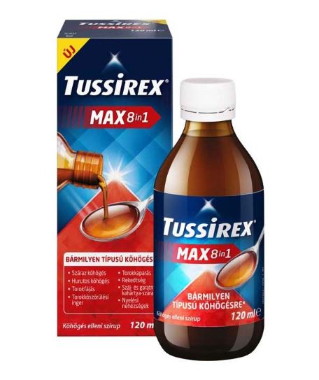 Tussirex max 8in1 szirup 120 ml